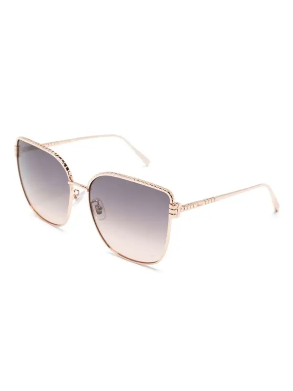 Chopard Square-frame Gradient-lenses Sunglasses