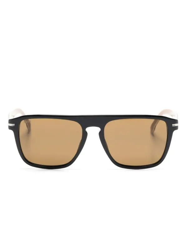 BOSS Square Frame Sunglasses - Black
