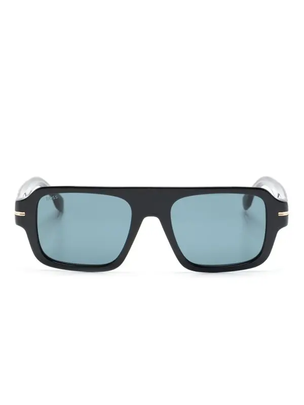 BOSS Rectangle Tinted Sunglasses - Black