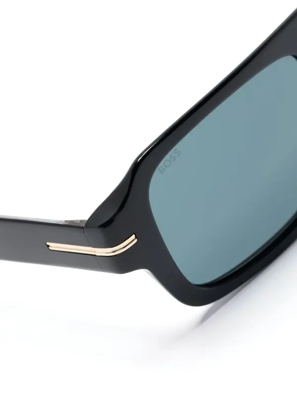 BOSS Rectangle Tinted Sunglasses