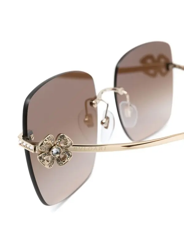 Bvlgari Frameless Gradient Sunglasses In Brown - 25% Off  display picture 1