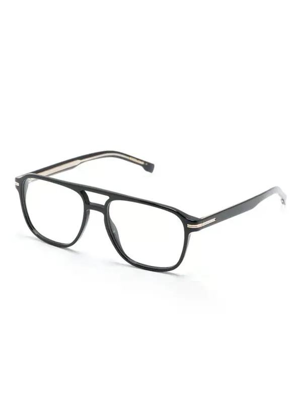 BOSS 1600-ex4 Double-bridge Square-frame Glasses
