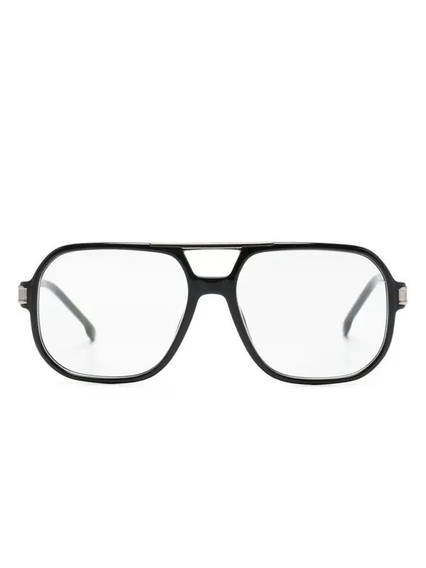 Carrera Eyewear Logo Plaque Pilot-frame Glasses - Black