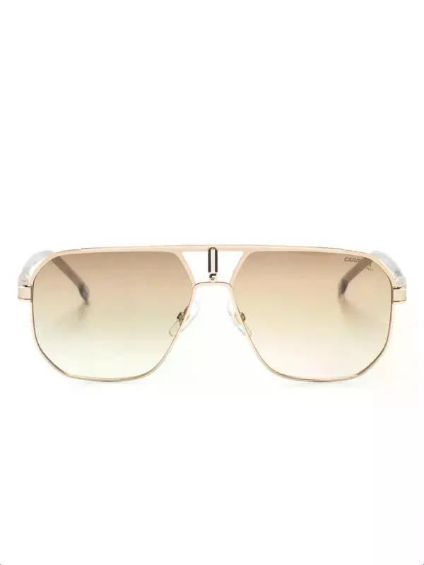Carrera Eyewear Logo Plaque Gradient Sunglasses - Gold
