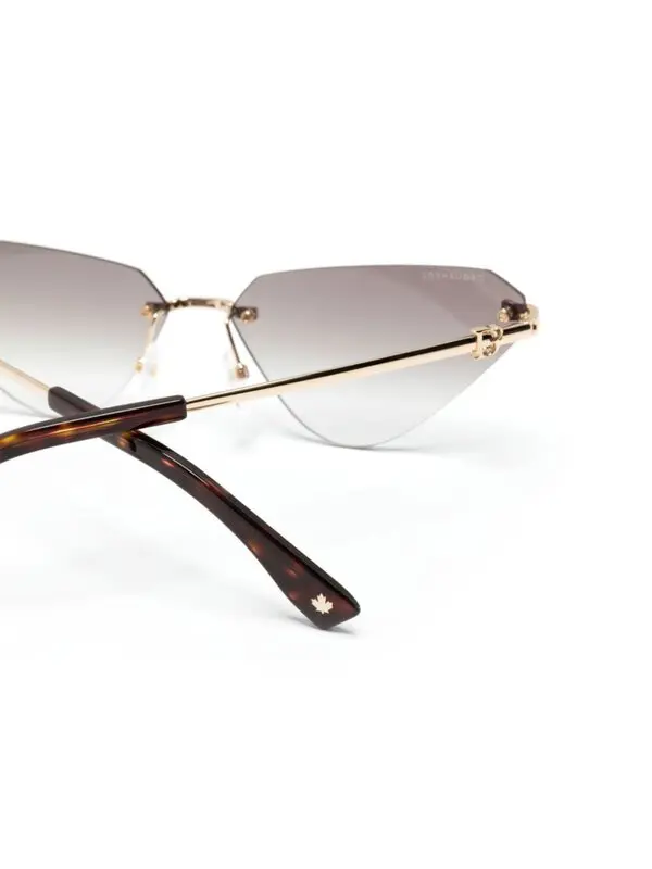 Dsquared2 Cat-eye Frame Sunglasses - Gold