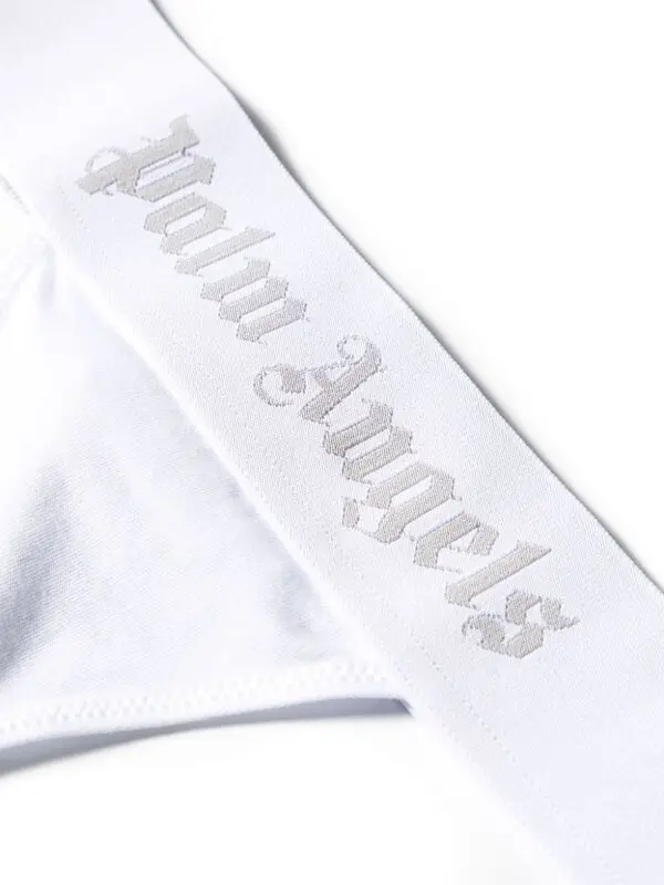 Palm Angels Logo-waistband Jersey Thong
