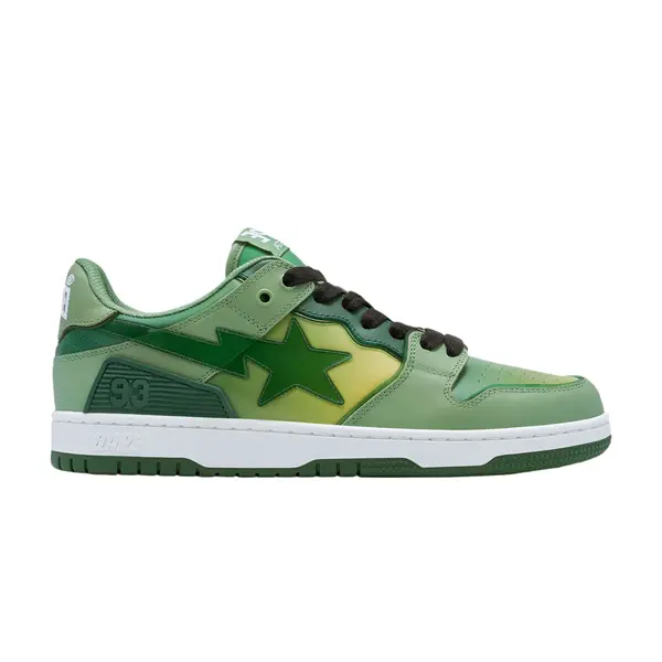 A BATHING APE Sk8 Sta #5 Gradient Sneakers - Green
