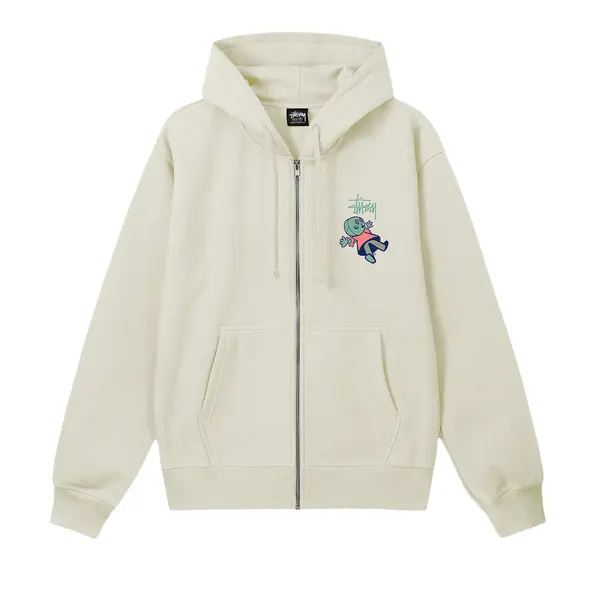StüSsy Dollie Zip Hoodie 'Stone - Cream | Editorialist