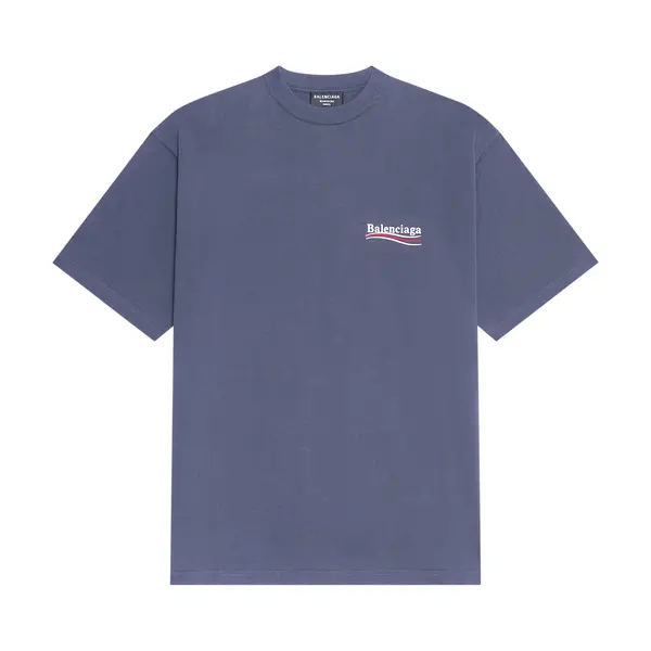 Balenciaga Large Fit T-shirt 'dark /white - Grey