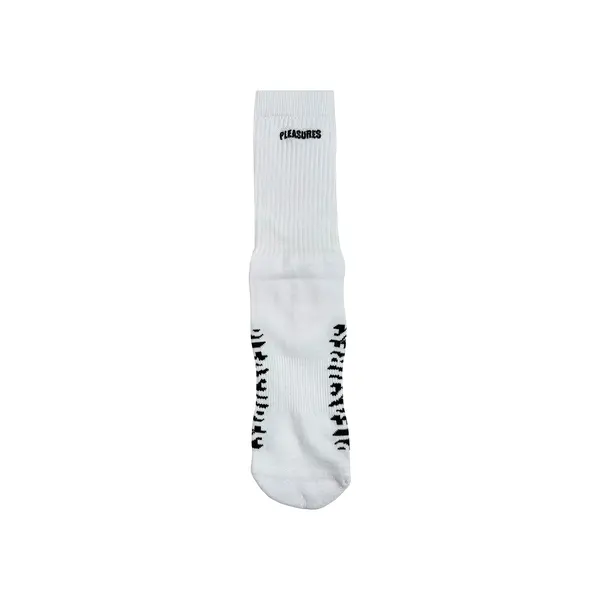 PLEASURES Knock Out Socks - White