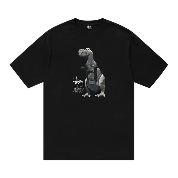 StÜssy Big & Meaty Pigment Dyed Tee - Black