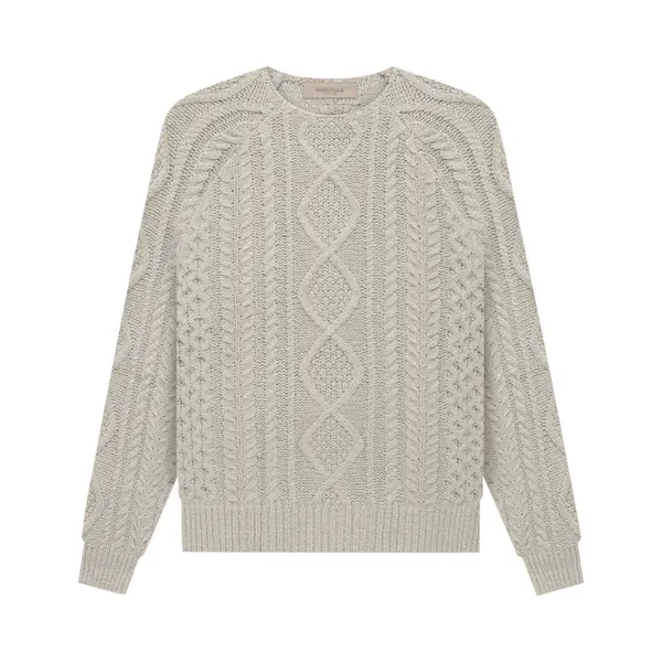 Fear Of God Cable Knit Pullover - Grey