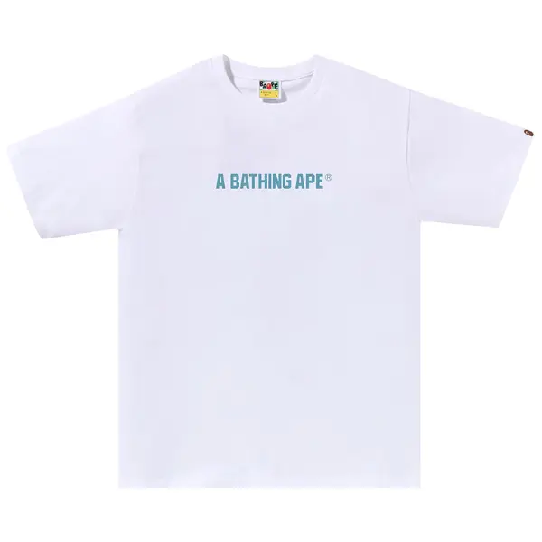 A BATHING APE Honeycomb Camo Busy Works Tee /blue - White