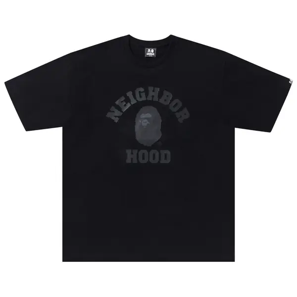 A BATHING APE X Neighborhood Tee - Black