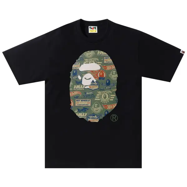 A BATHING APE X Hot Wheels Ape Head Tee - Black
