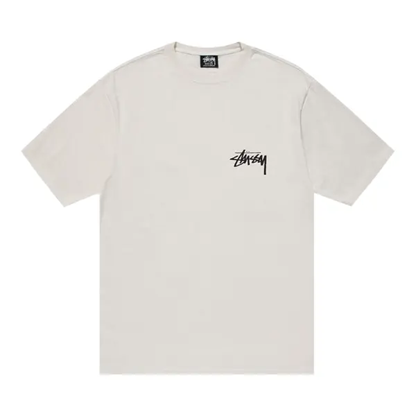 StÜssy Skate Posse Pigment Dyed Tee - White