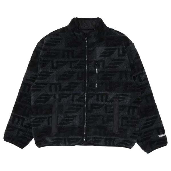 Supreme Geo Reversible Windstopper Fleece Jacket - Black