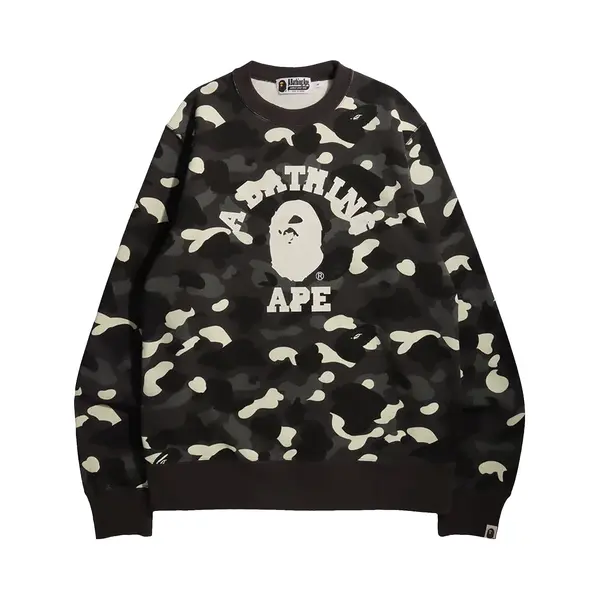 A BATHING APE City Camo College Crewneck - Black