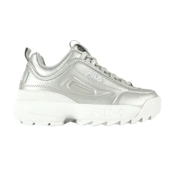FILA Disruptor 2 Premium Metallic Sneakers - Silver
