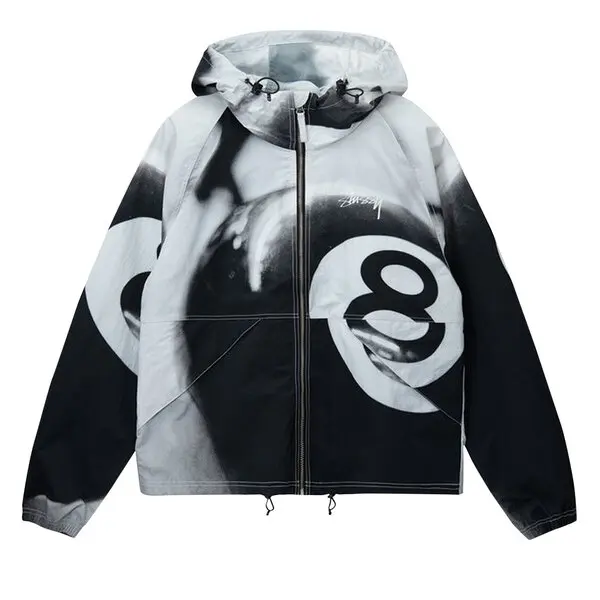 StÜssy 8 Ball Beach Shell 'grayscale - Multicolor