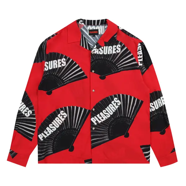 PLEASURES Long-sleeve Button-down Shirt