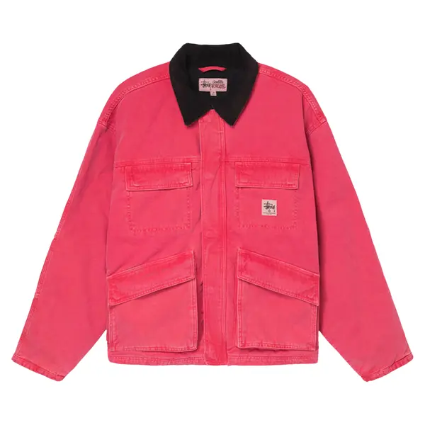 StÜssy Washed Canvas Shop Jacket - Pink