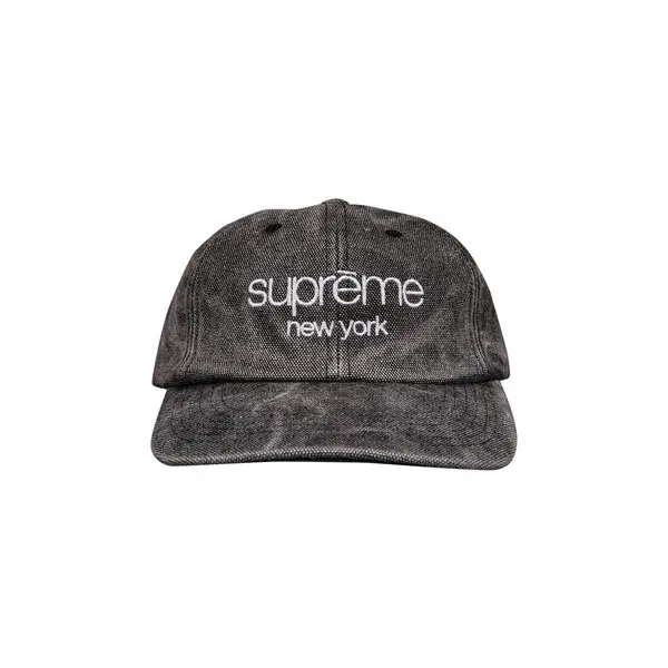 Supreme 2-tone Canvas 6-panel Cap - Black