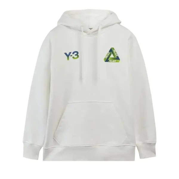 Y3 X Palace Logo Hoodie - White