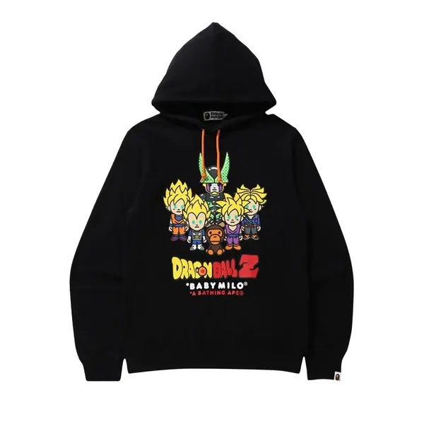 A BATHING APE X Dragon Ball Z Baby Milo Pullover Hoodie - Black