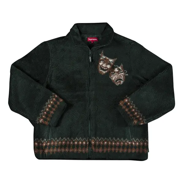 Supreme Drama Mask Fleece Jacket - Green