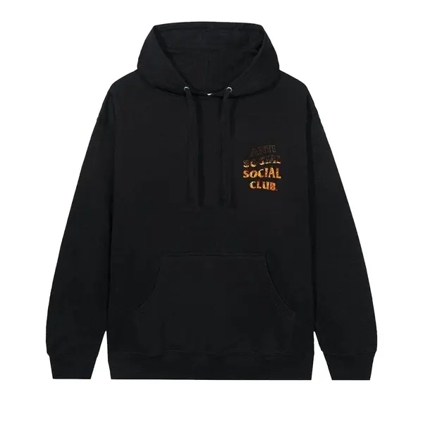 ANTI SOCIAL SOCIAL CLUB A Fire Inside Flame Hoodie - Black