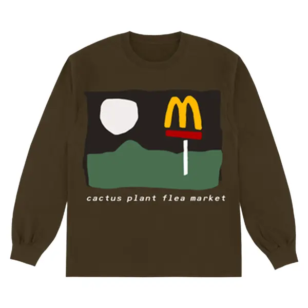 CACTUS PLANT FLEA MARKET X Mcdonald's 24/7 Long-sleeve Shirt - Brown