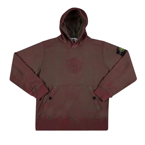 Supreme X Stone Island Hooded Sweatshirt - Red