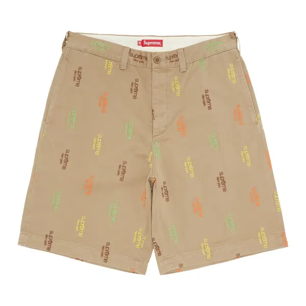 Supreme Classic Logo Chino Short - Tan