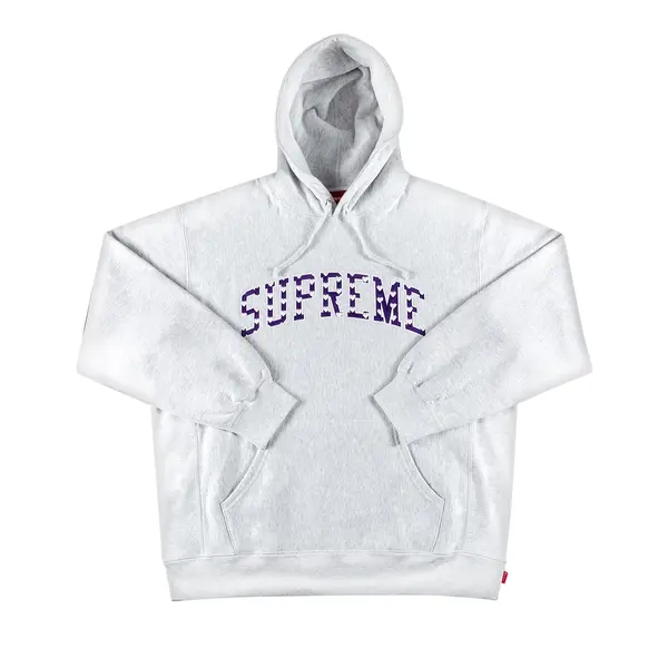 Supreme Hearts Arc Hooded Sweatshirt - Grey