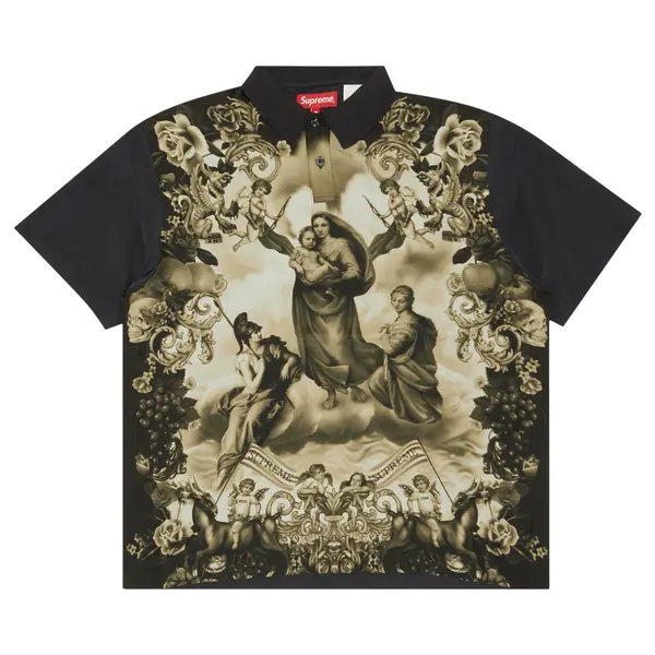 Supreme Heavenly Silk Polo - Black