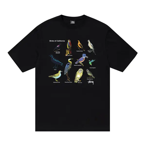 StÜssy California Birds Tee - Black
