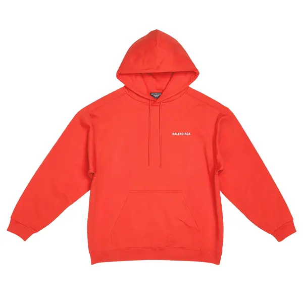 Balenciaga Medium Fit Hoodie - Red