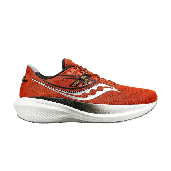 Saucony Triumph 20 Lava Fossil Sneakers - Red
