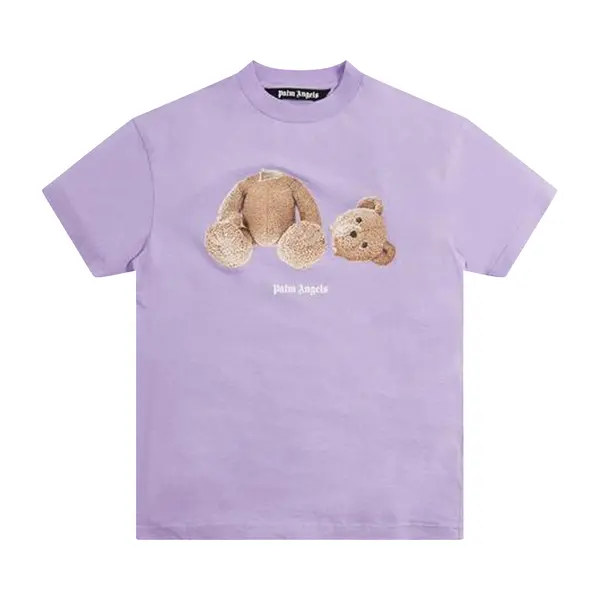 Palm Angels Bear Classic Tee 'lilac/brown - Purple