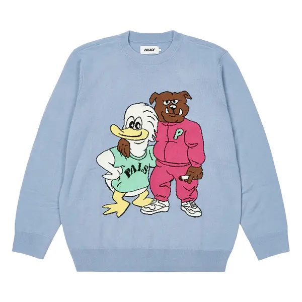 PALACE Dog And Duck Knit - Blue