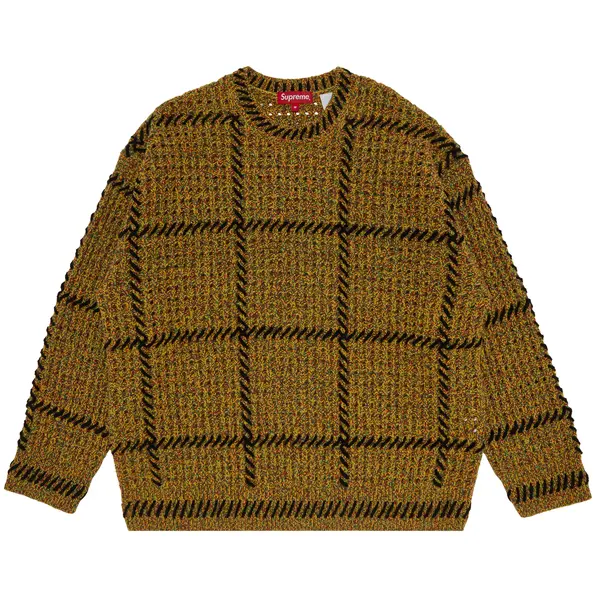 Supreme Quilt Stitch Sweater - Yellow