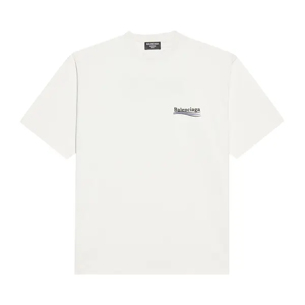 Balenciaga Large Fit Political Campaign T-shirt - Grey