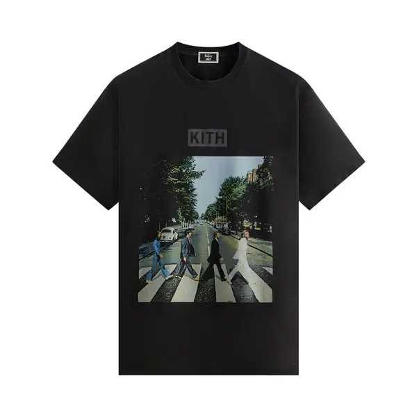 Kith For The Beatles Abbey Road Vintage Tee - Black