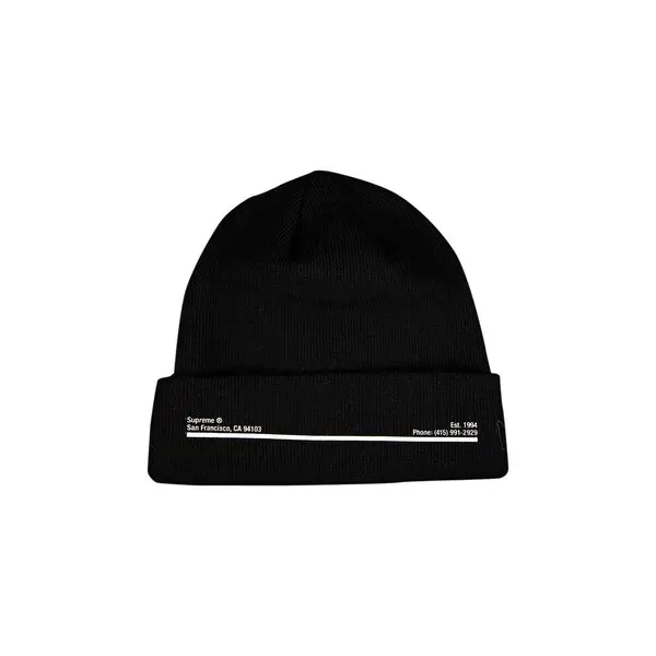Supreme X New Era San Francisco Beanie - Black