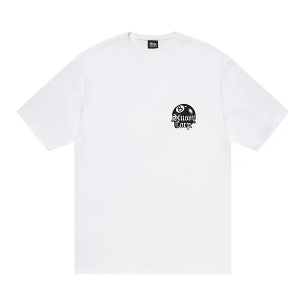 StÜssy 8 Ball Corp. Tee - White