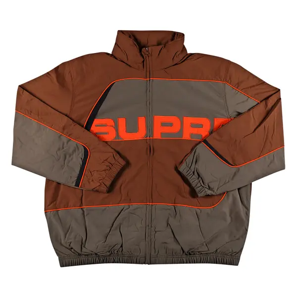 Supreme Paneled Track Jacket - Brown