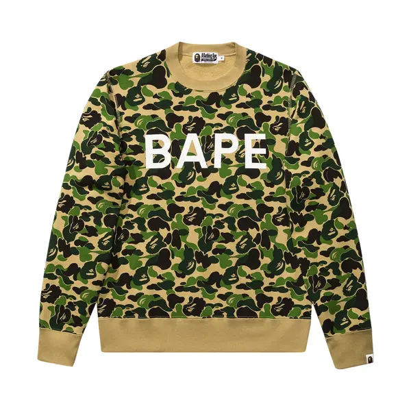 A BATHING APE Camo Crewneck