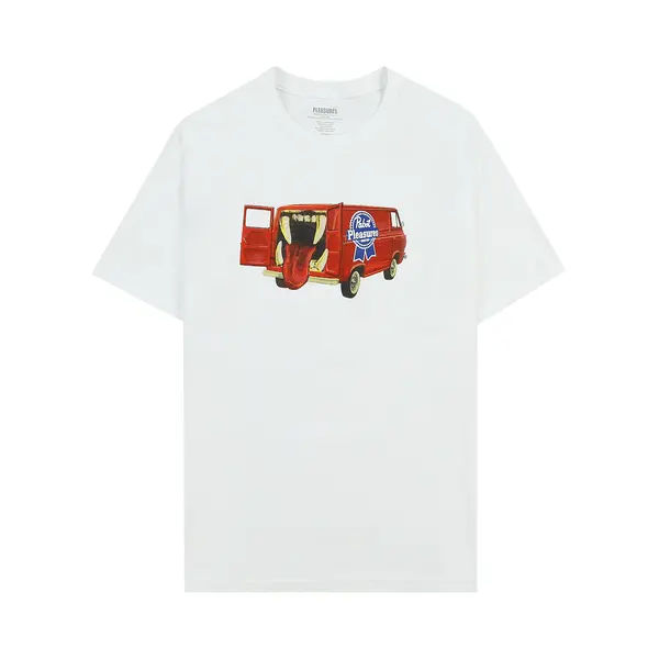 PLEASURES Beer Van T-shirt - White