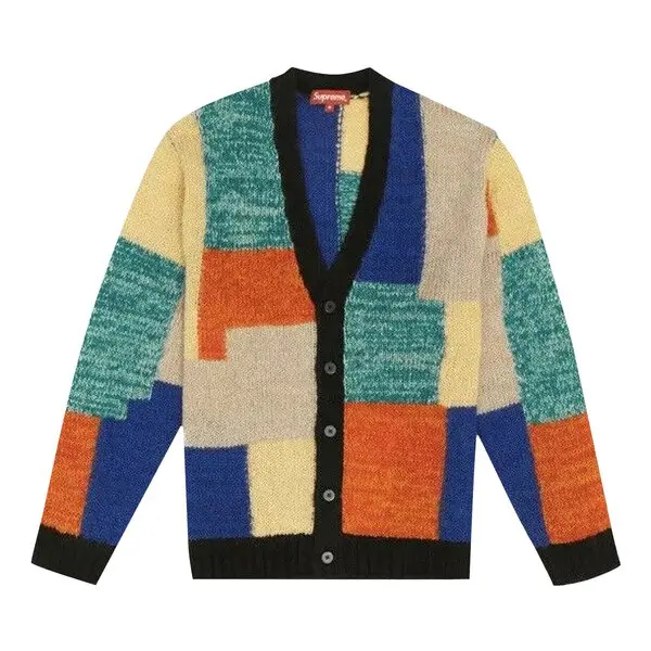 Supreme Patchwork Mohair Cardigan